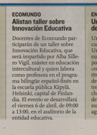 marzo 2018 - Ecomundo | Educación Particular Bilingüe