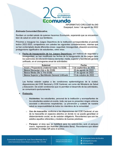 Circulares - Ecomundo