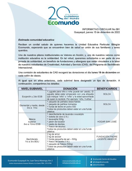 Circulares - Ecomundo